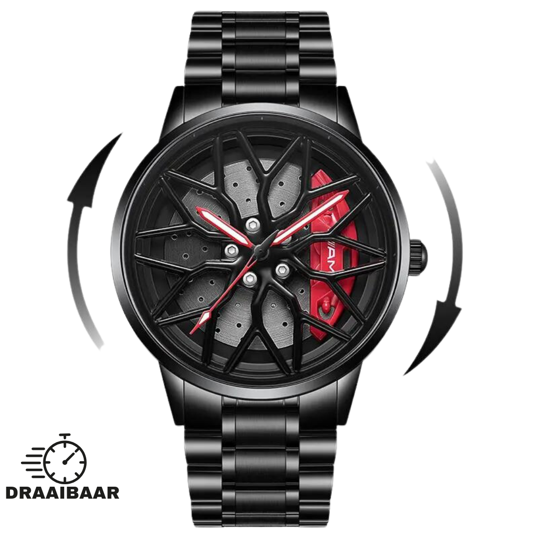 WielWatch - Horloge AMG - Draaibaar auto horloge